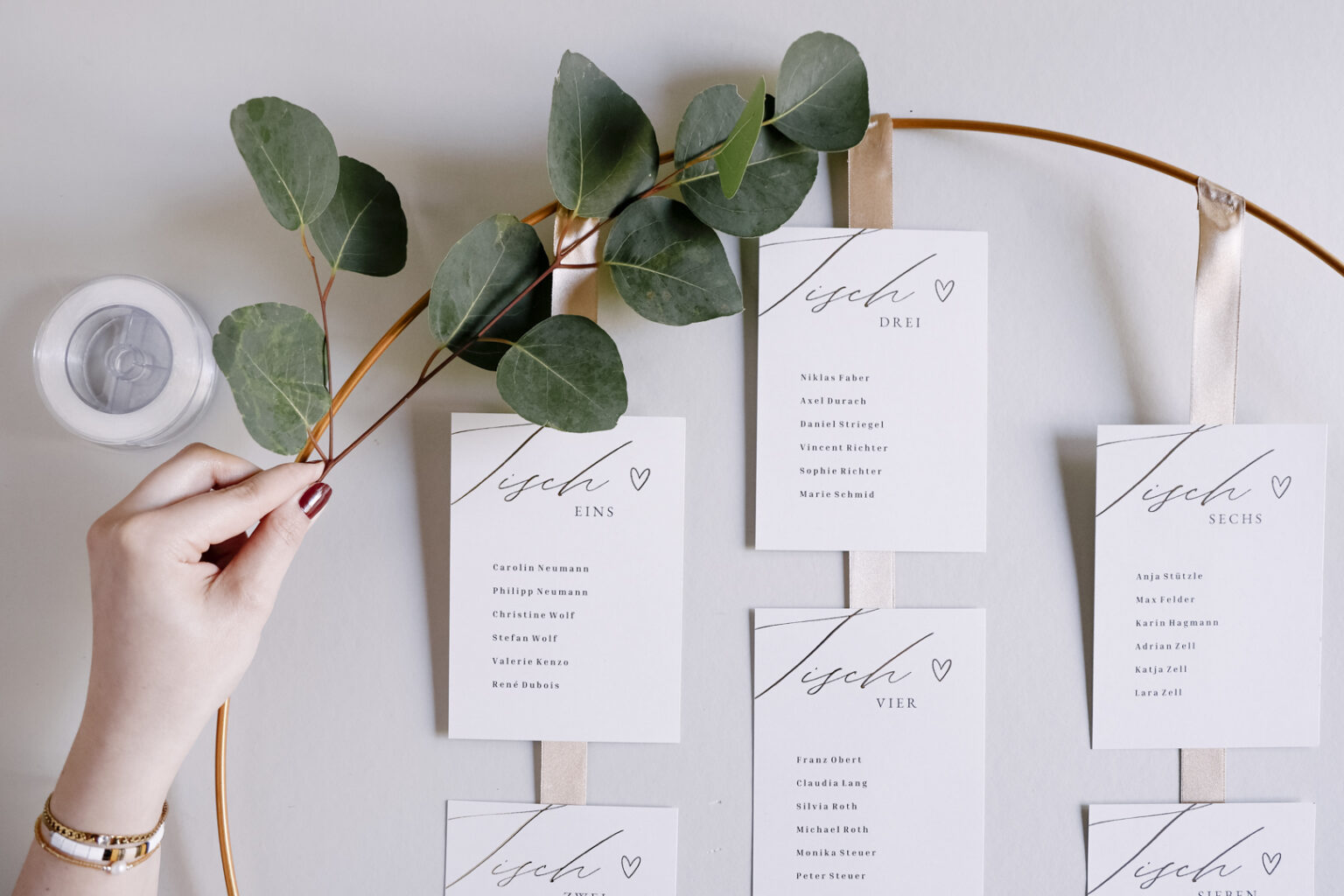 Sitzplan selber gestalten - 3 kreative Ideen zum Nachmachen